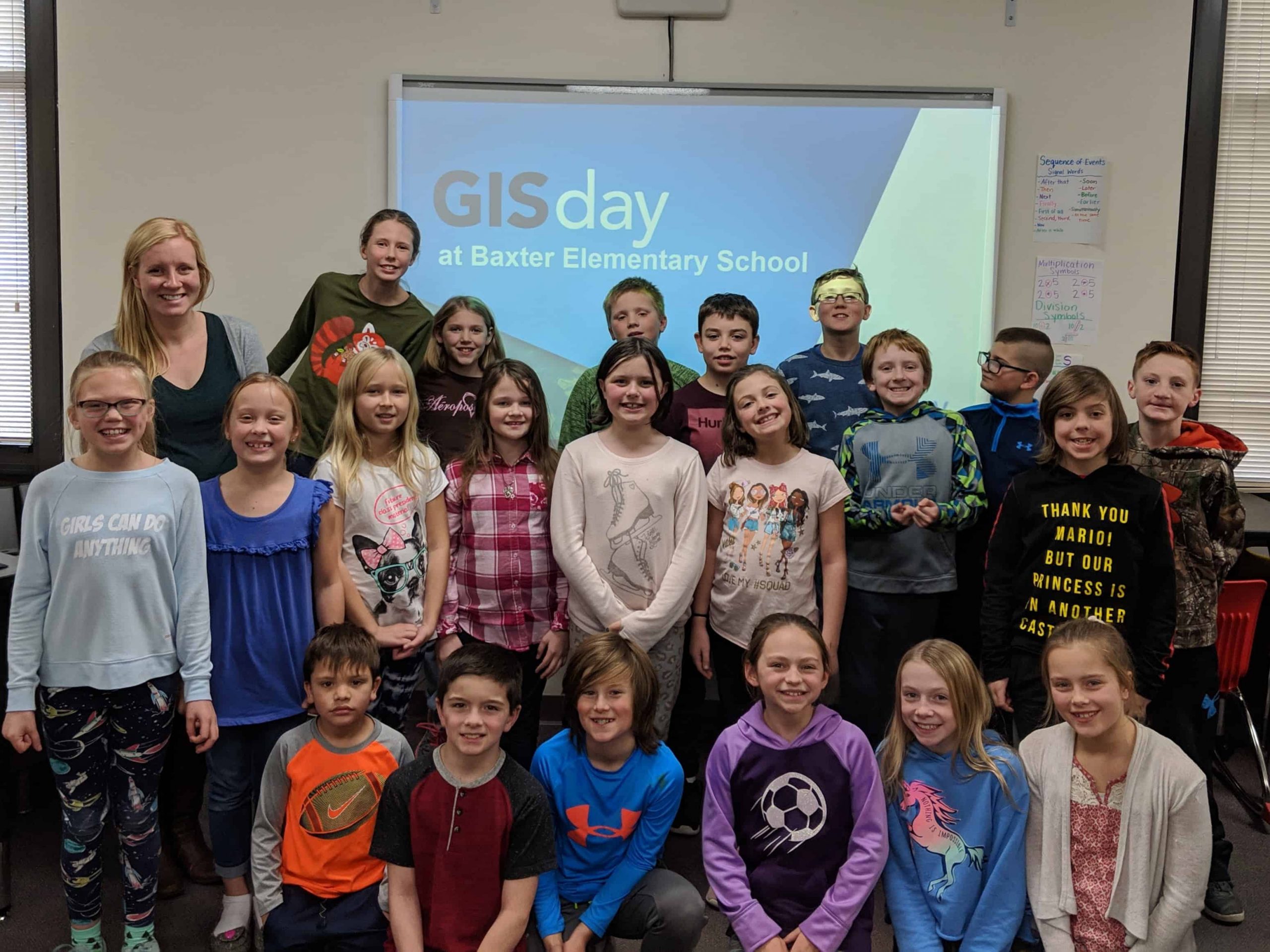 Baxter Elementary Celebrates GIS Day with Pro-West - Pro-West & Associates